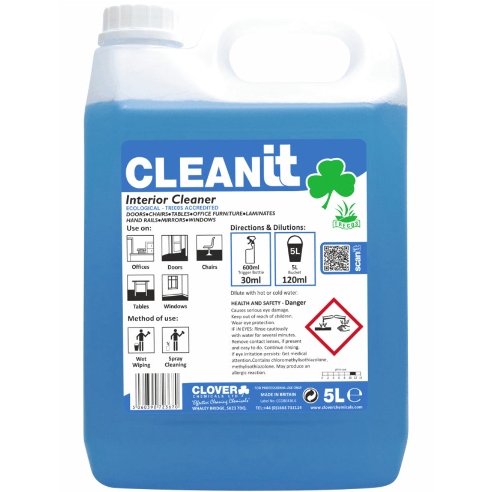 Clover Chemicals 301 UBIK 2000 Universal Cleaner Concentrate, 5 L
