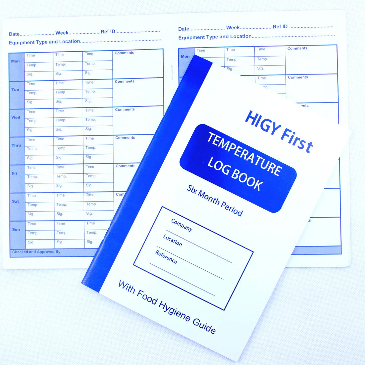 Temperature Log Book 6 Months | Catering & Food Safety